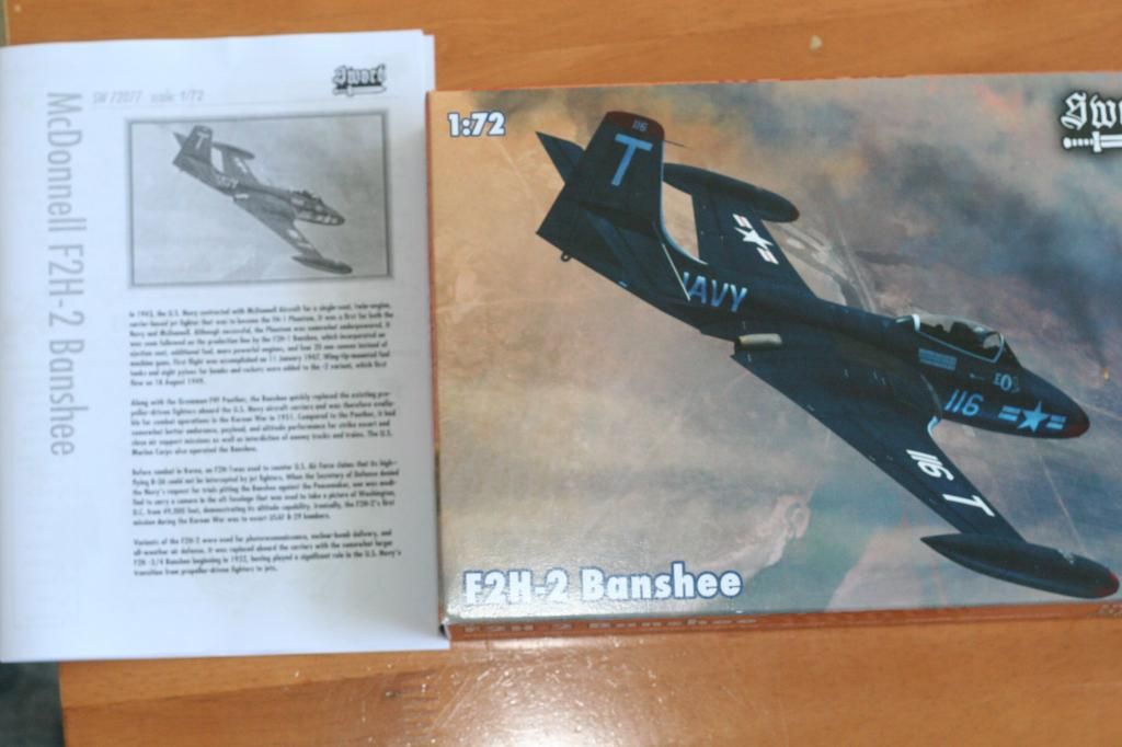 Hasegawa F9F-2 and Sword F2H-2 Banshee in 1/72 - Korean War Group Build - Britmodeller.com