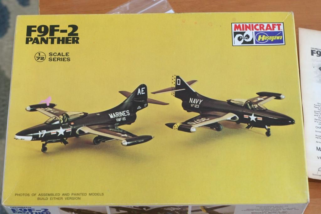 Hasegawa F9F-2 and Sword F2H-2 Banshee in 1/72 - Korean War Group Build ...