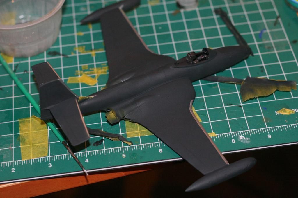 Hasegawa F9F-2 and Sword F2H-2 Banshee in 1/72 - Korean War Group Build ...